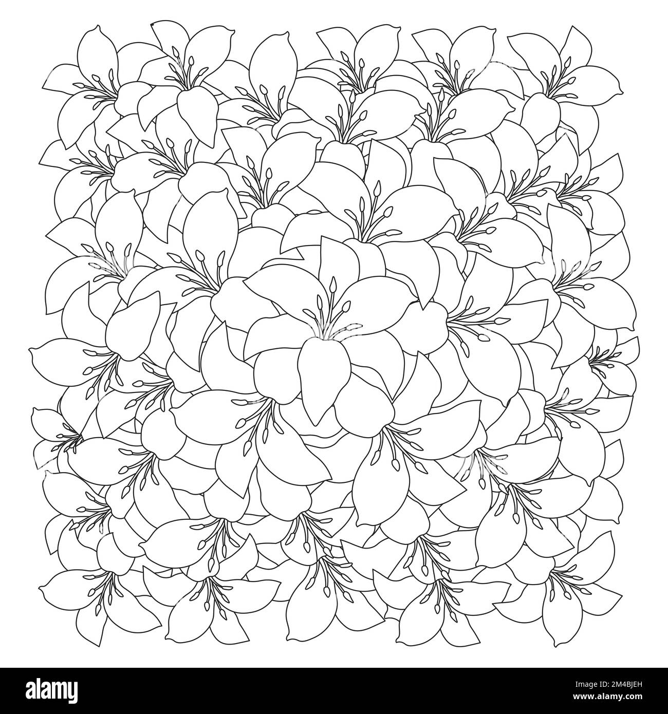 Lily Floral Arrangements Coloring Pages