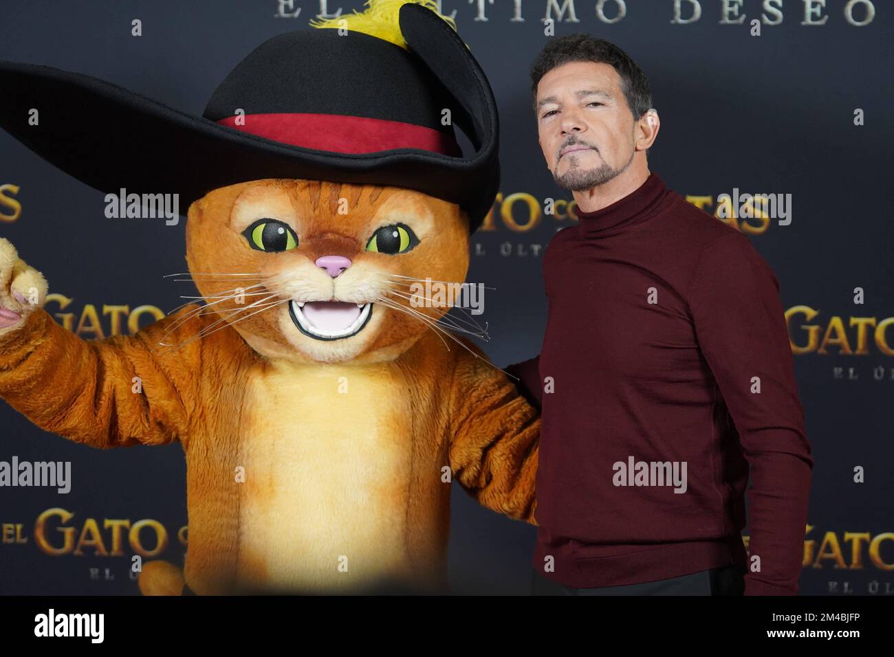Actor Antonio Banderas at photocall film El Gato con Botas: El ultimo ...