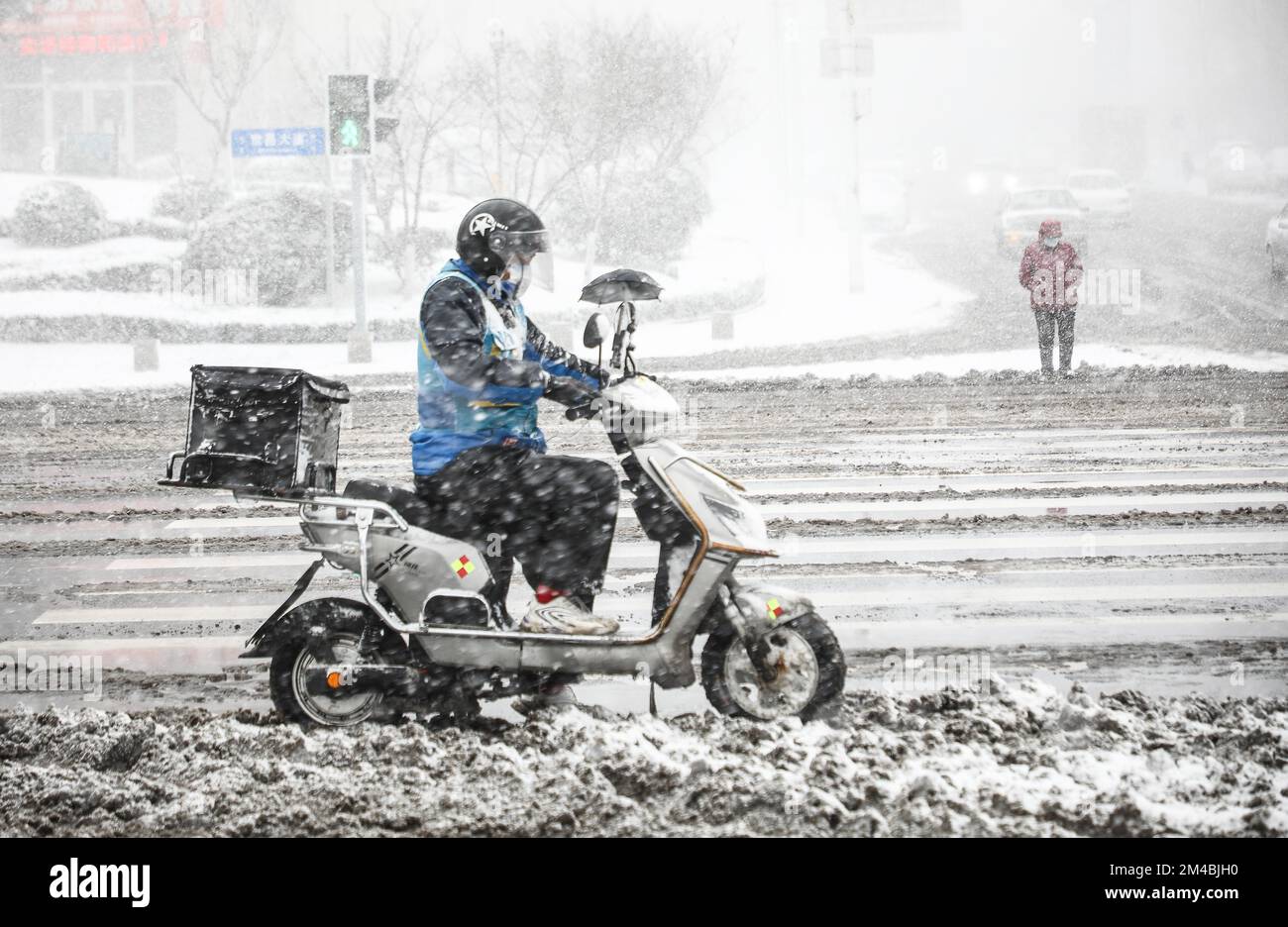 Heavy snow fell in Weihai City, east China's Shandong Province, 17 ...
