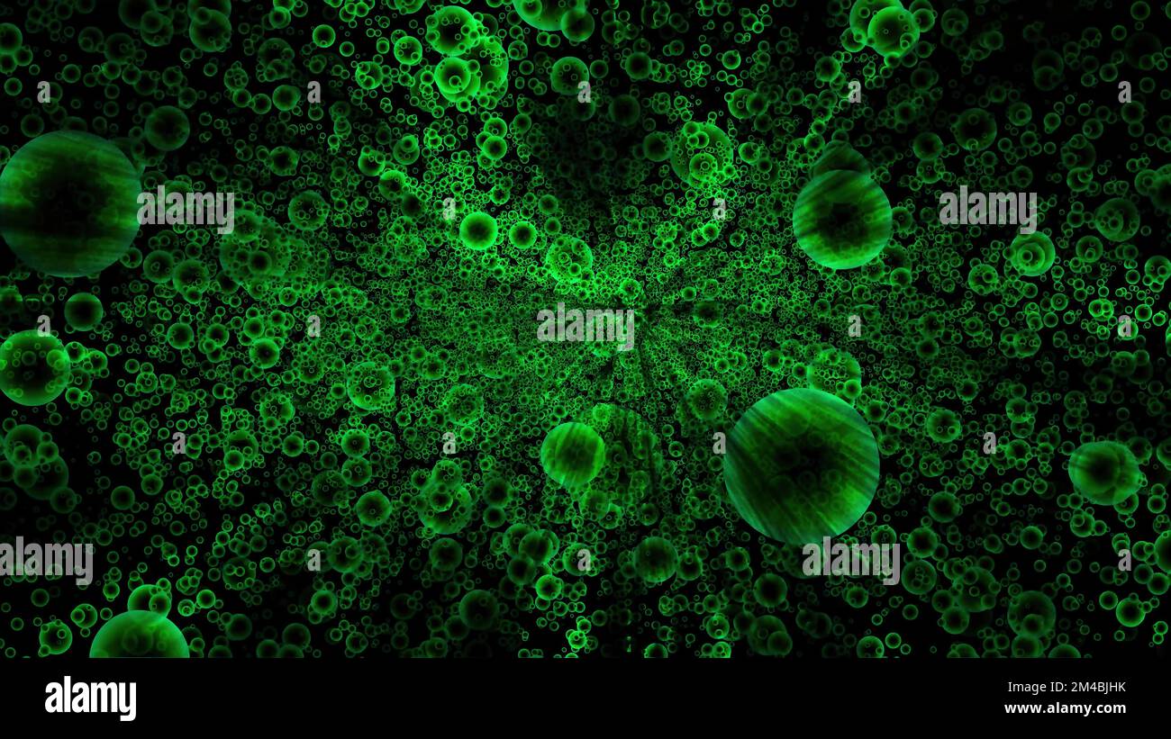 Abstract background with beautiful green cicles Stock Photo - Alamy