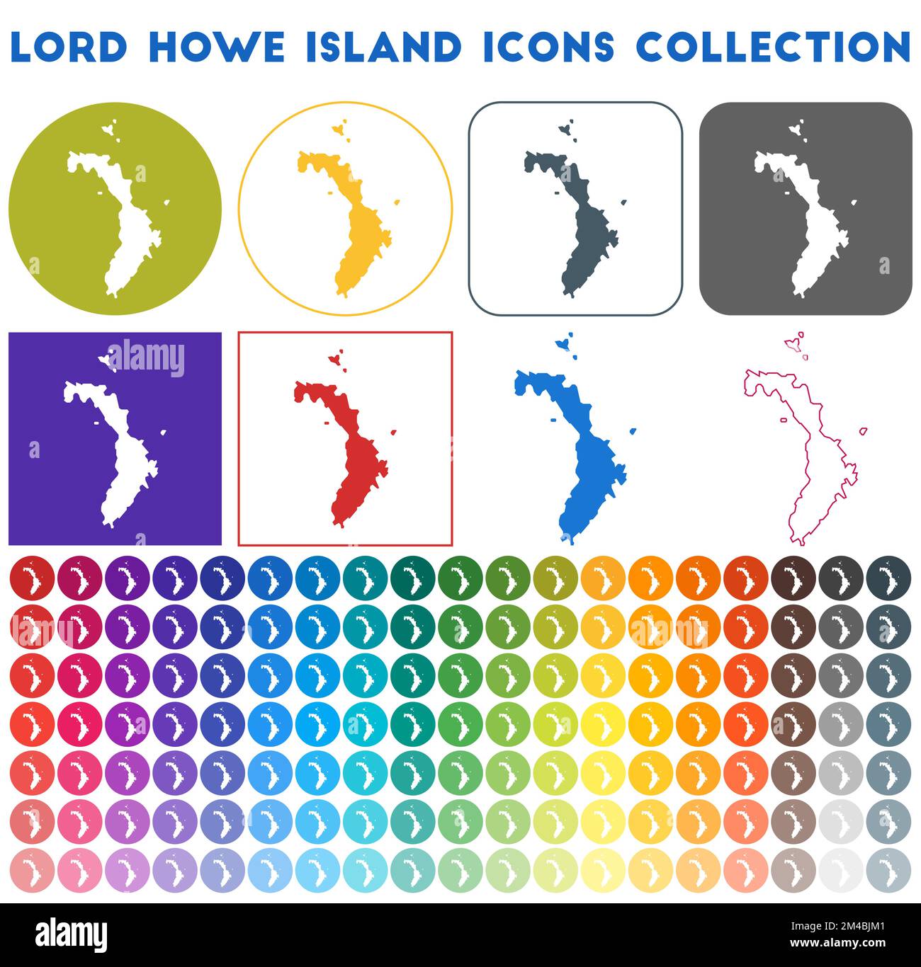 Lord howe island map hi-res stock photography and images - Alamy