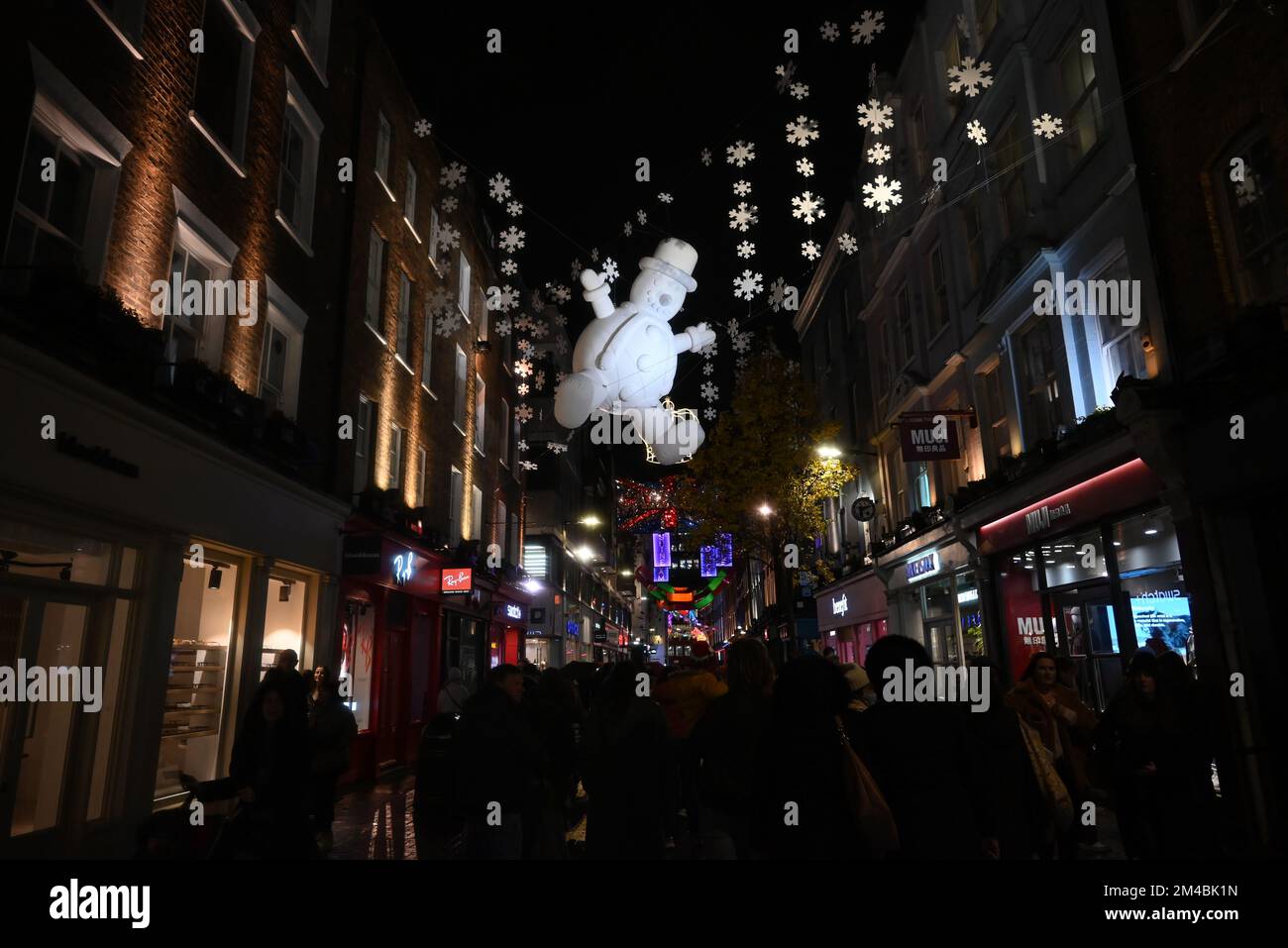 Celebrates 25 years carnaby street christmas lights hi-res stock ...