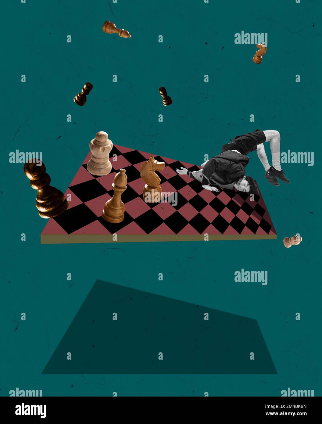 Collage chess poster hi-res stock photography and images - Alamy