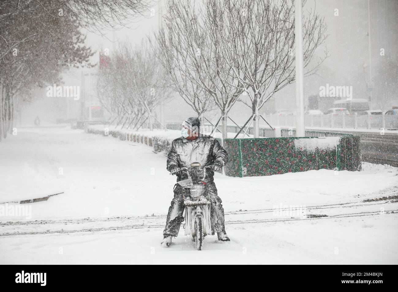 Heavy snow fell in Weihai City, east China's Shandong Province, 17 ...