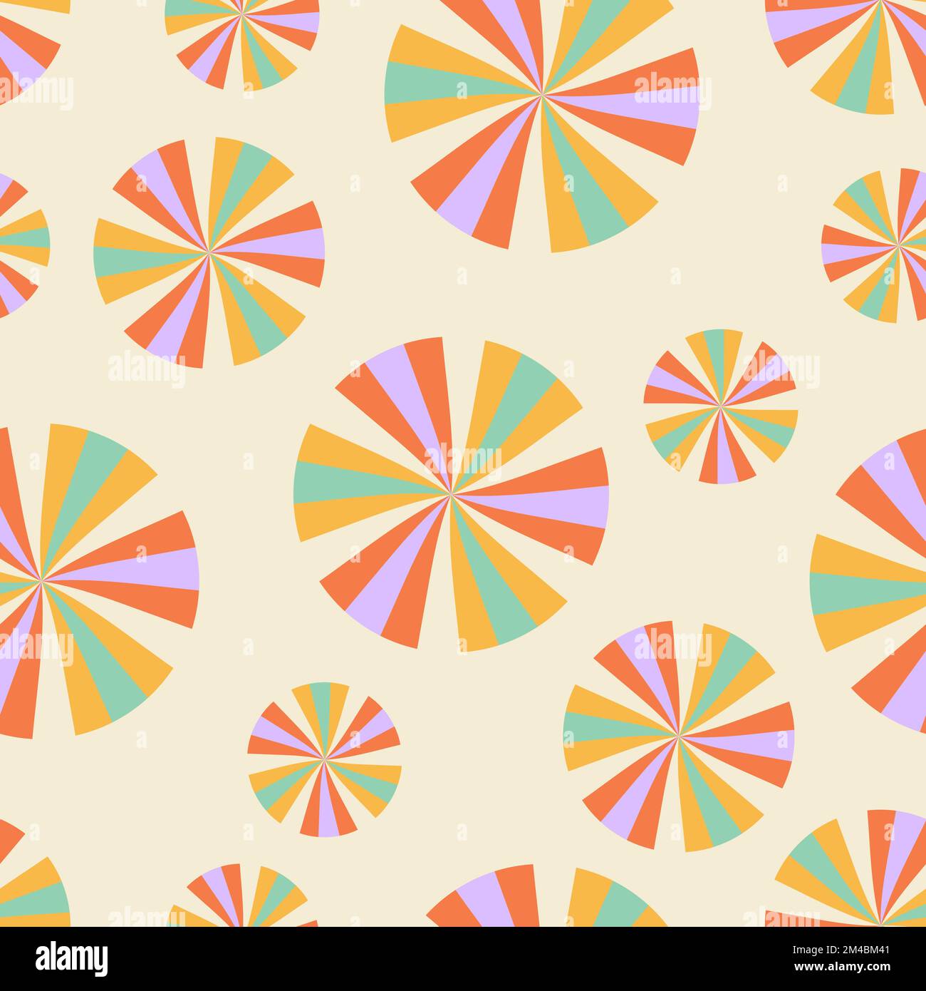 Optical illusion striped round kaleidoscopic balls seamless pattern ...