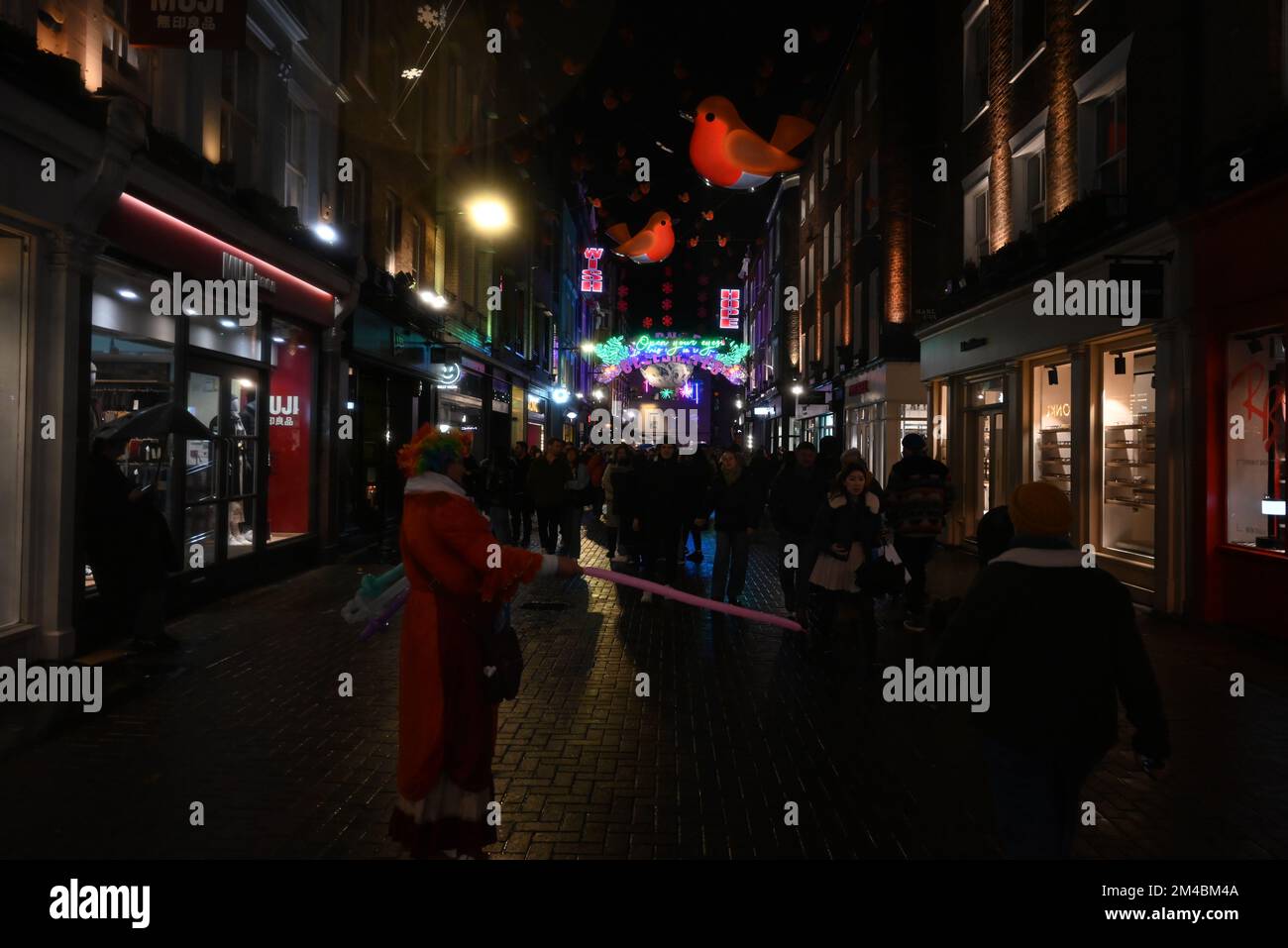 Celebrates 25 years carnaby street christmas lights hi-res stock ...