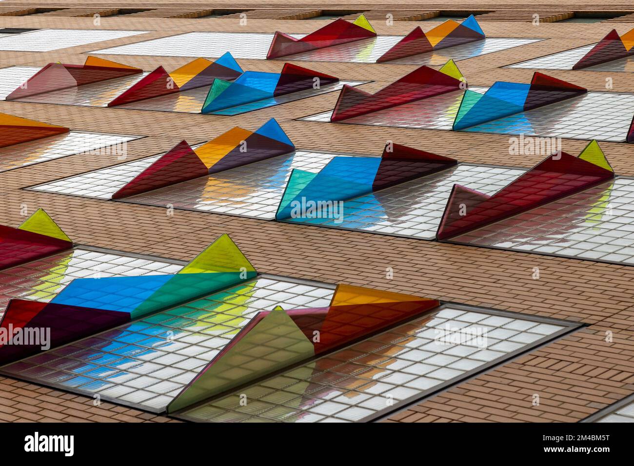 Colorful art work on the side of an Adelaide building near Victoria ...