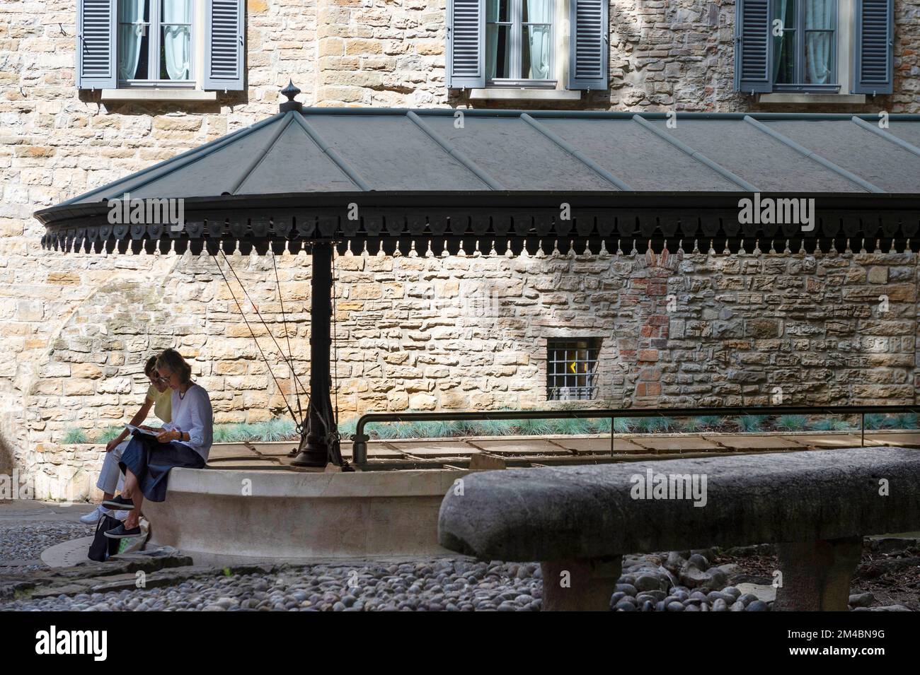 old wash house, bergamo, italy Stock Photo - Alamy