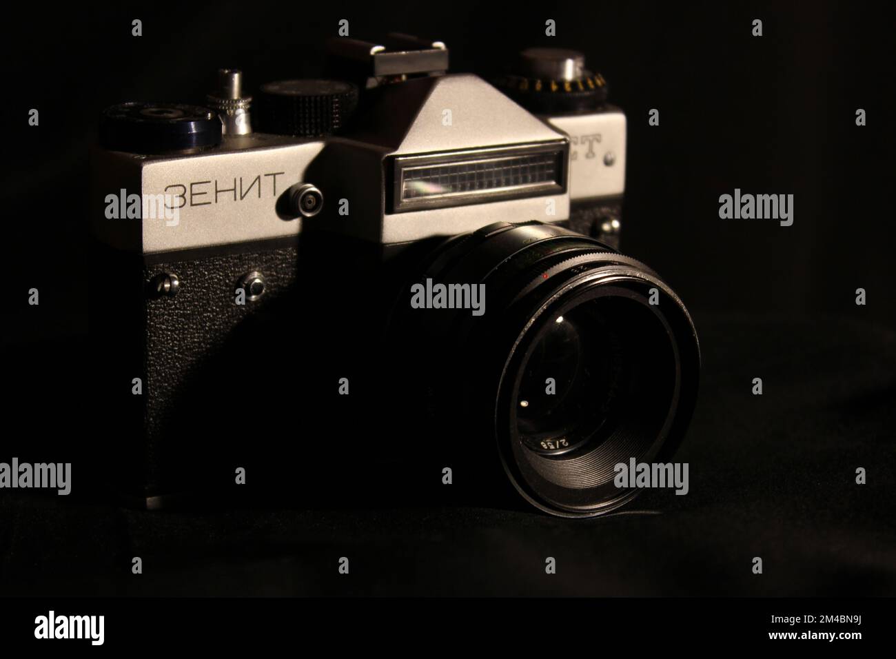 A photo of old soviet Zenith camera taken in almost total darkness ...