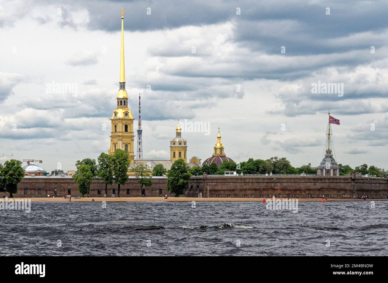 Saints Peter and Paul Cathedral, Peter and Paul Fortress, Neva River ...