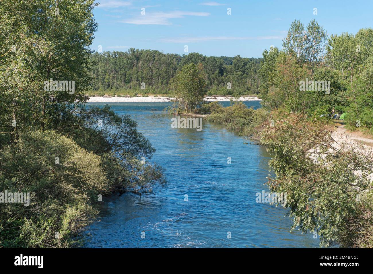 ticino river and scaricatore canal, turbigo, italy Stock Photo - Alamy
