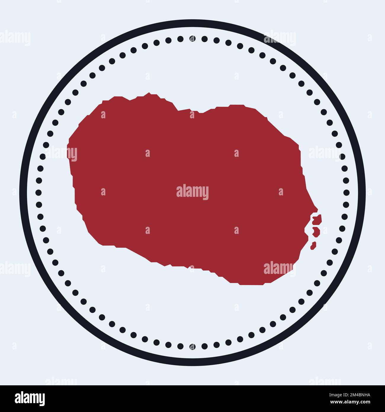 Cook Islands round stamp. Round logo with island map and title. Stylish ...