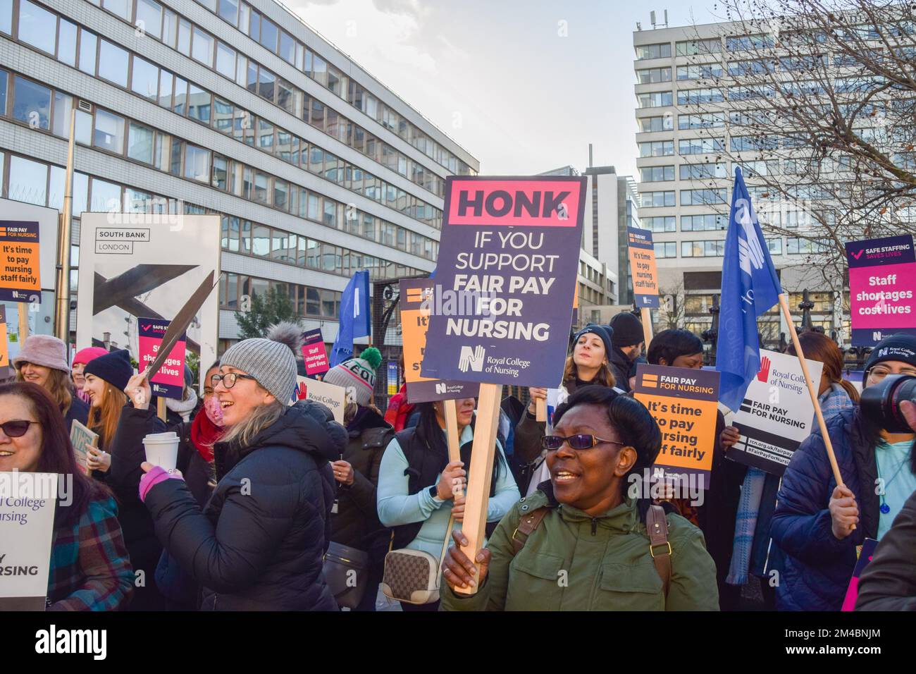 Honk if you support fair pay hi-res stock photography and images - Alamy