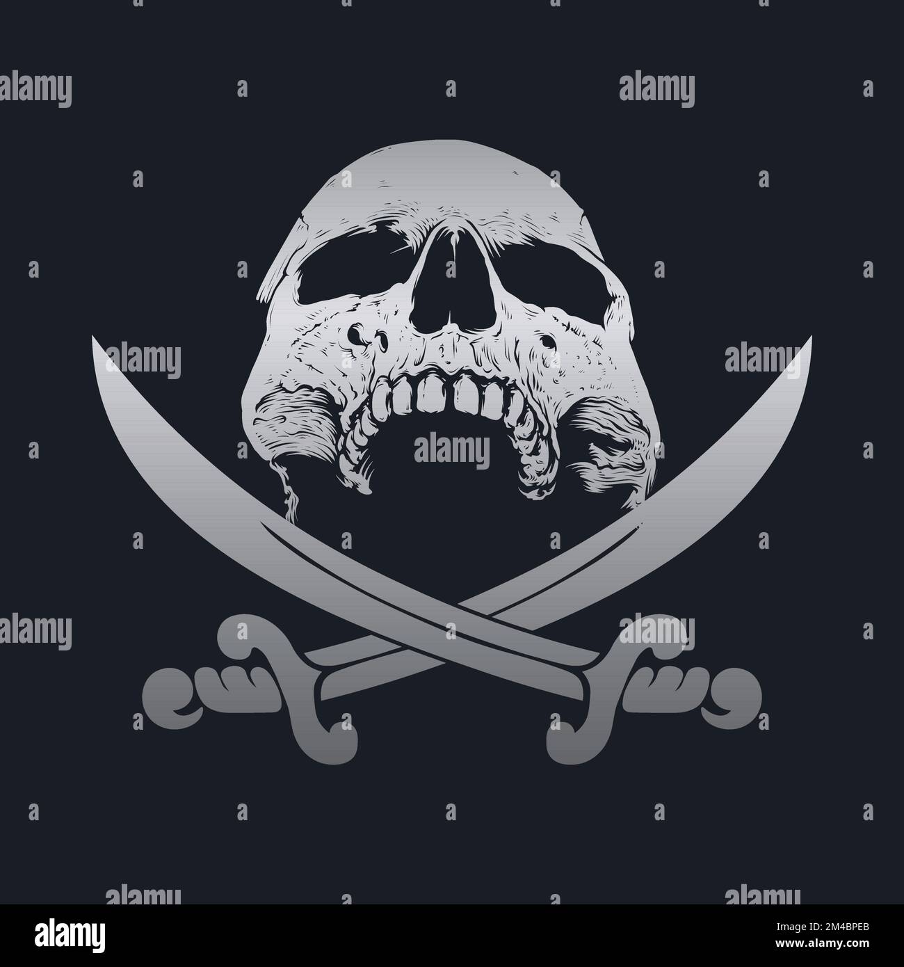 Sword and skull design vector. Editable, resizable, EPS 10, vector ...