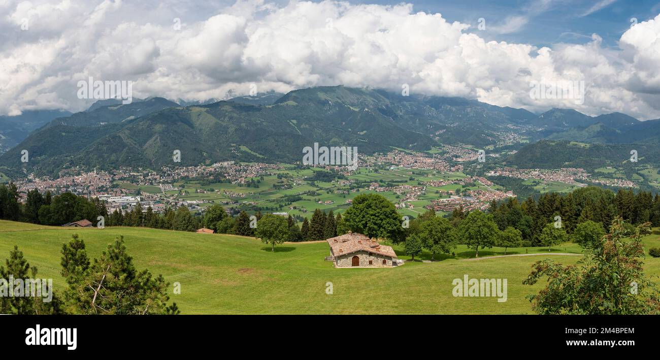view from the st. lucio refuge, clusone, italy Stock Photo - Alamy