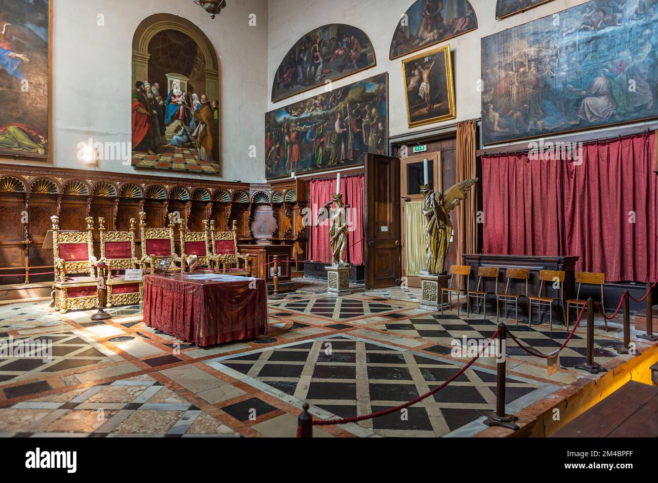 inside of the st. zaccaria church: sacristy, venice, italy Stock Photo ...