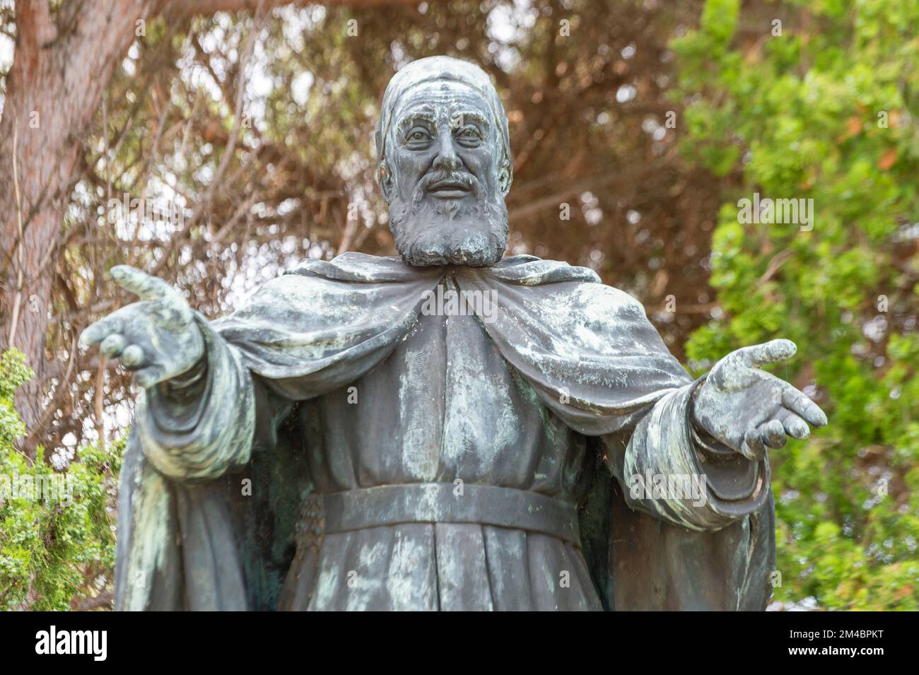 statue of the abbot mechitar, san lazzaro degli armeni, italy Stock ...