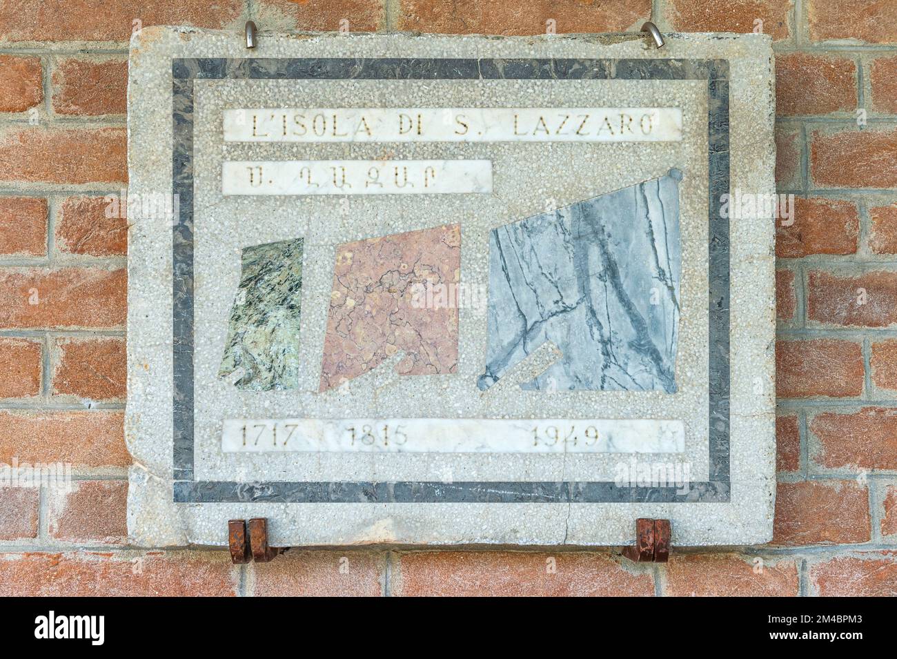 map of the isle, san lazzaro degli armeni, italy Stock Photo - Alamy