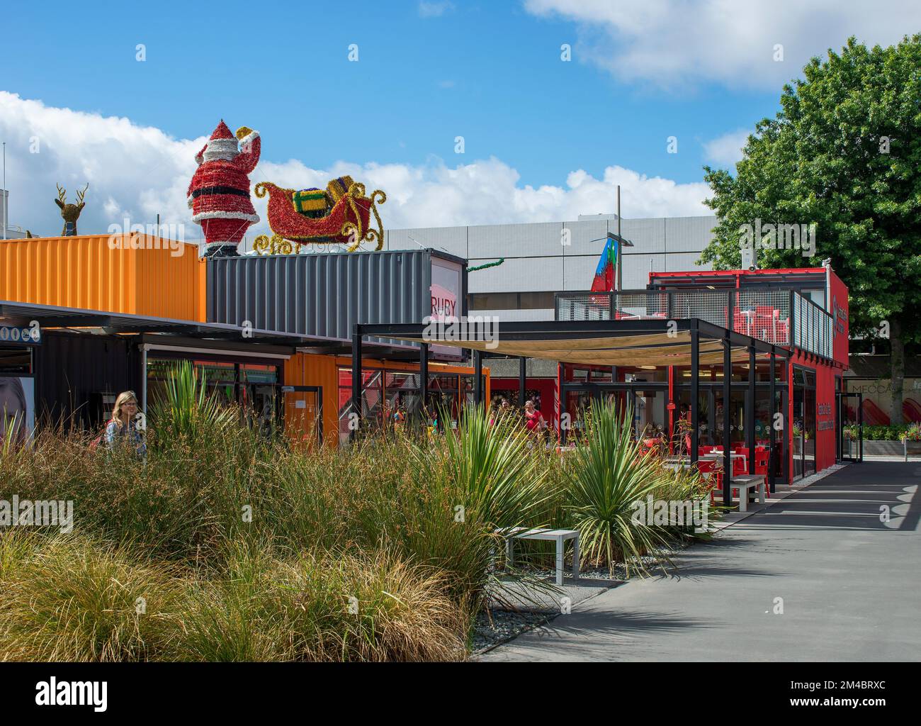 The temporary container shops set up in Cashel Street to replace ...