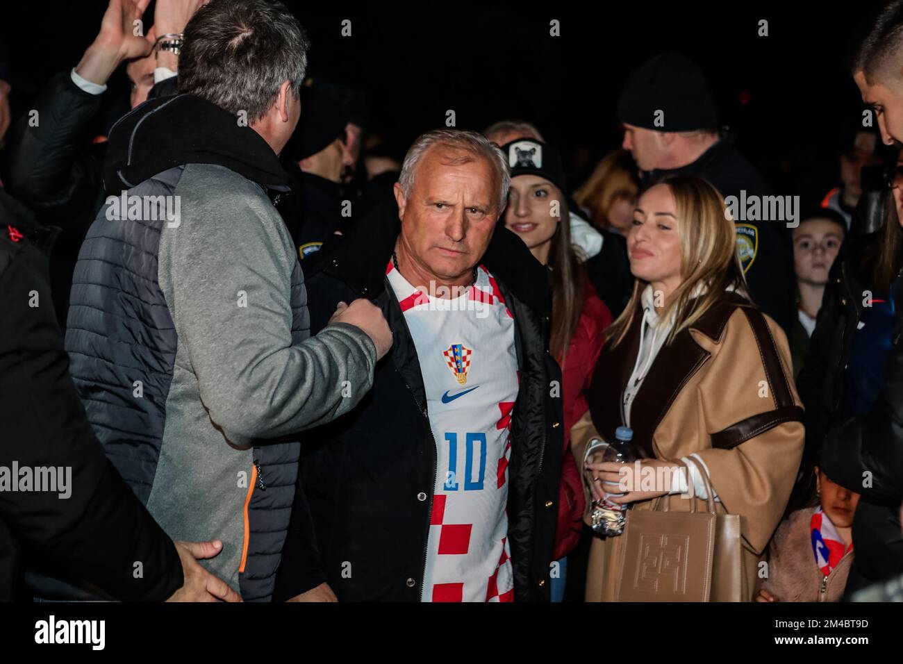 welcome ceremony, football players, Qatar 2022, world cup, Croatian national football team, fans ...