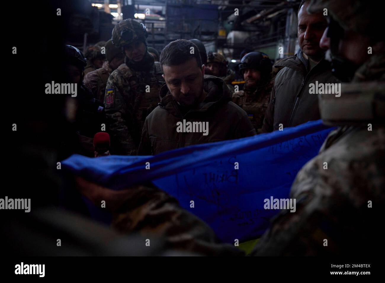 Bakhmut, Ukraine. 20th Dec, 2022. Ukrainian President Volodymyr ...