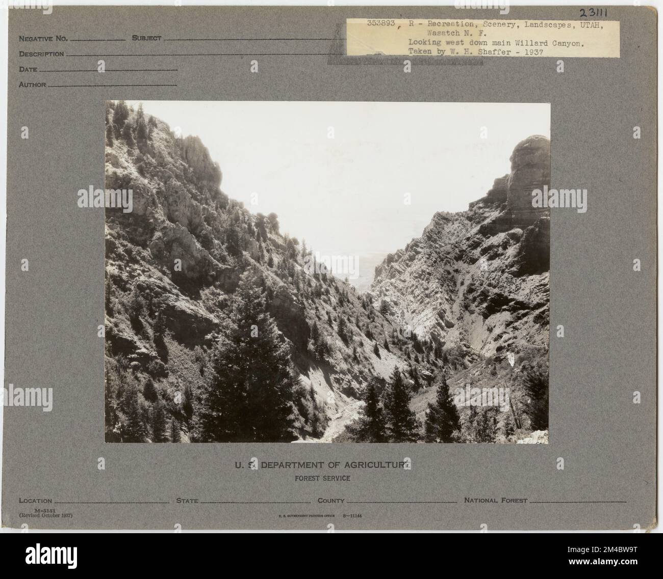 Geological Formations - Canyons - Utah. Photographs Relating to ...