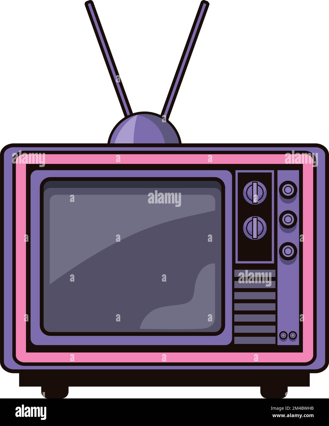 Retro tv comic cartoon Cut Out Stock Images & Pictures - Alamy