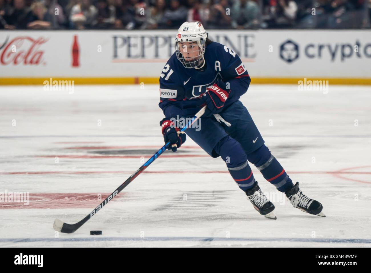 Team United States forward Hilary Knight (21) during the 2022-23 ...