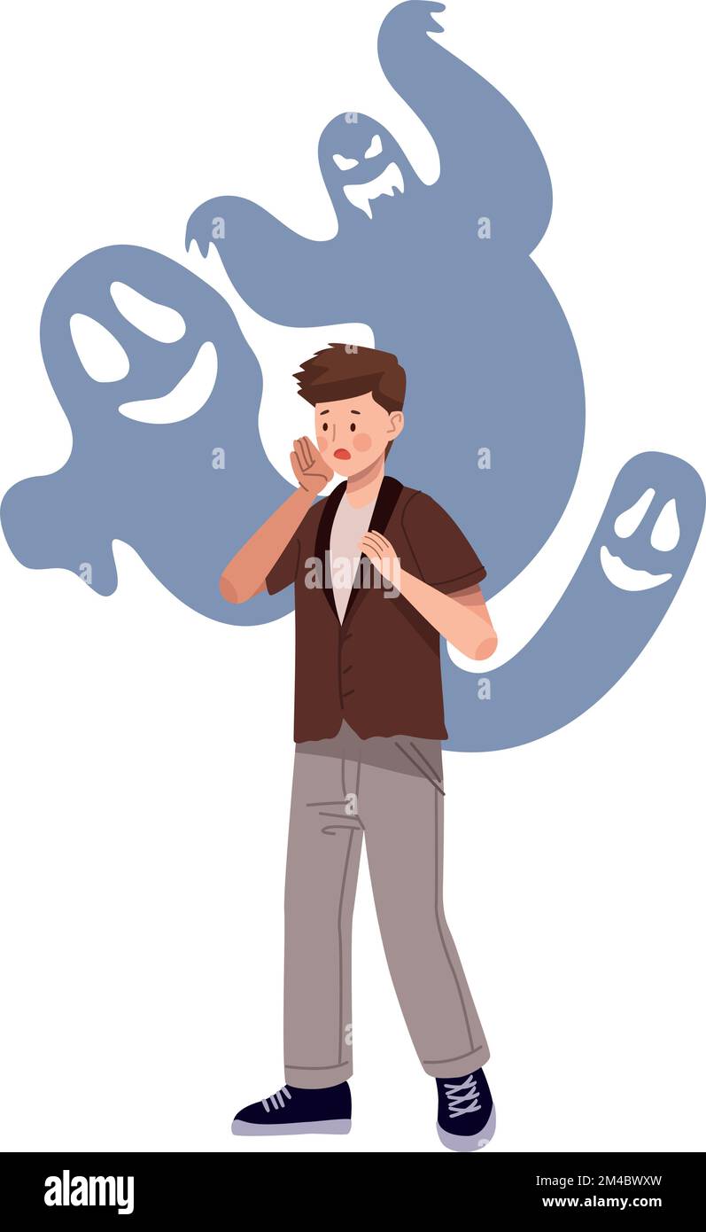 man suffering from panic attack Stock Vector Image & Art - Alamy