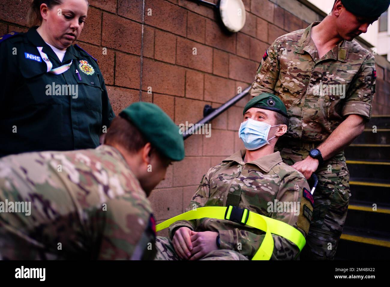 Military personnel prepare patient hi-res stock photography and images ...