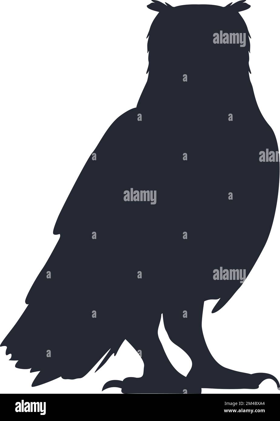 owl animal black silhouette Stock Vector Image & Art - Alamy