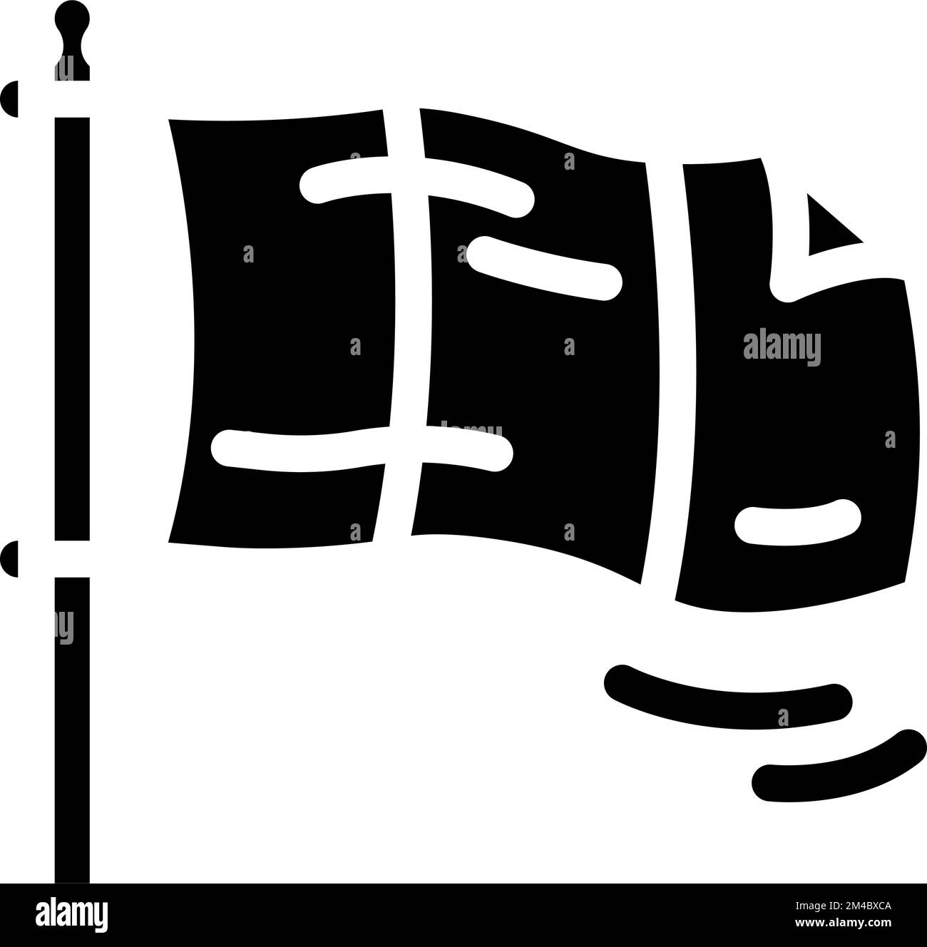 waving flag glyph icon vector illustration Stock Vector Image & Art - Alamy