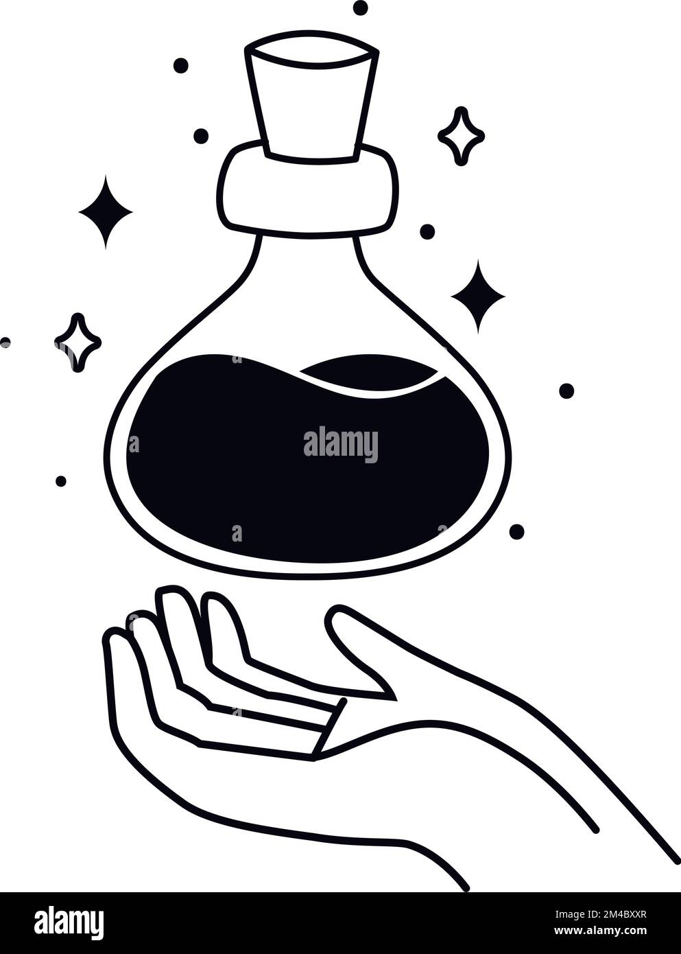 hand with esoteric potion Stock Vector Image & Art - Alamy