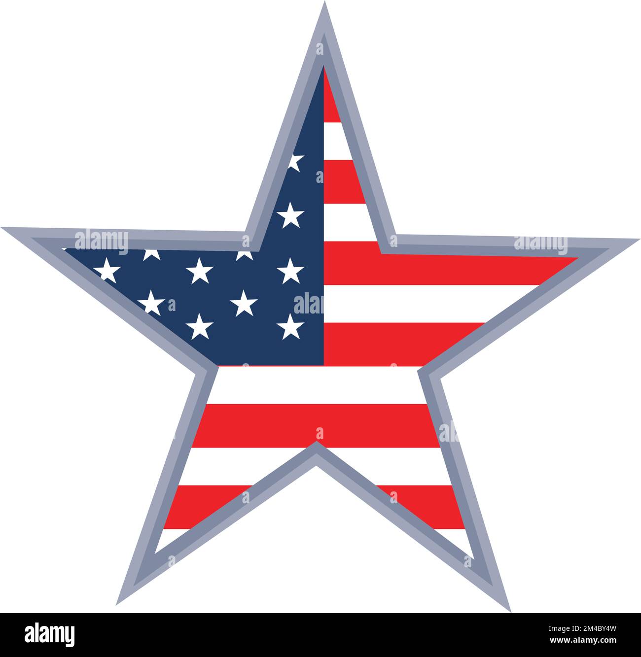usa flag in star Stock Vector Image & Art - Alamy