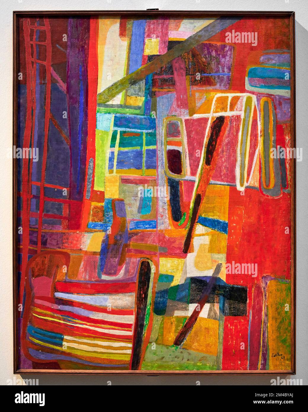 Interieur a la baie - olio su tela - Maurice Esteve - 1947 - Milano ...