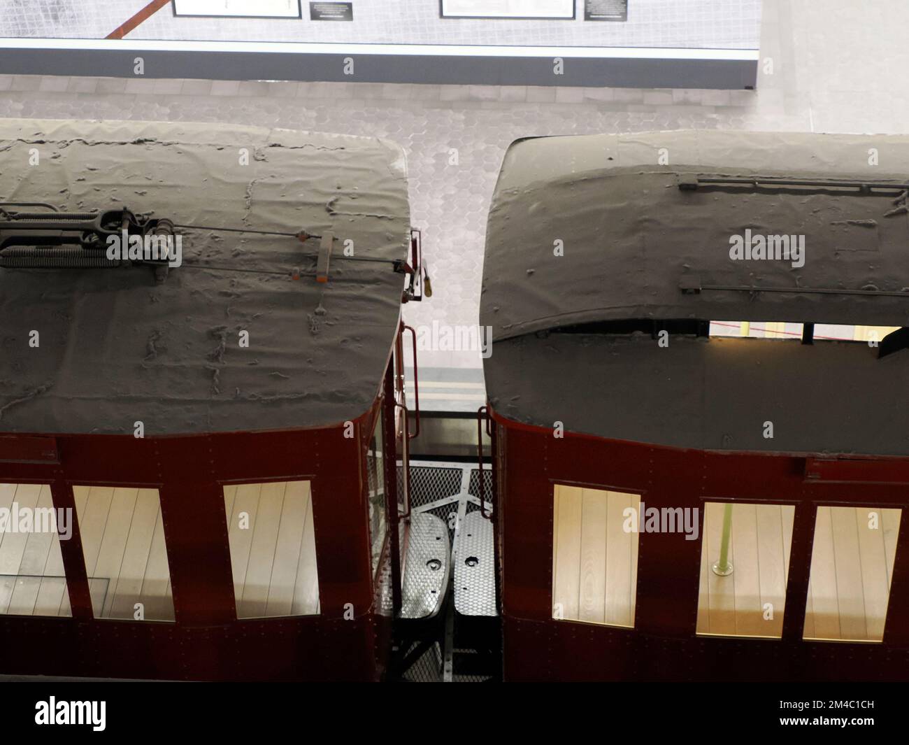 Old Madrid spain metro wagon detail Stock Photo - Alamy