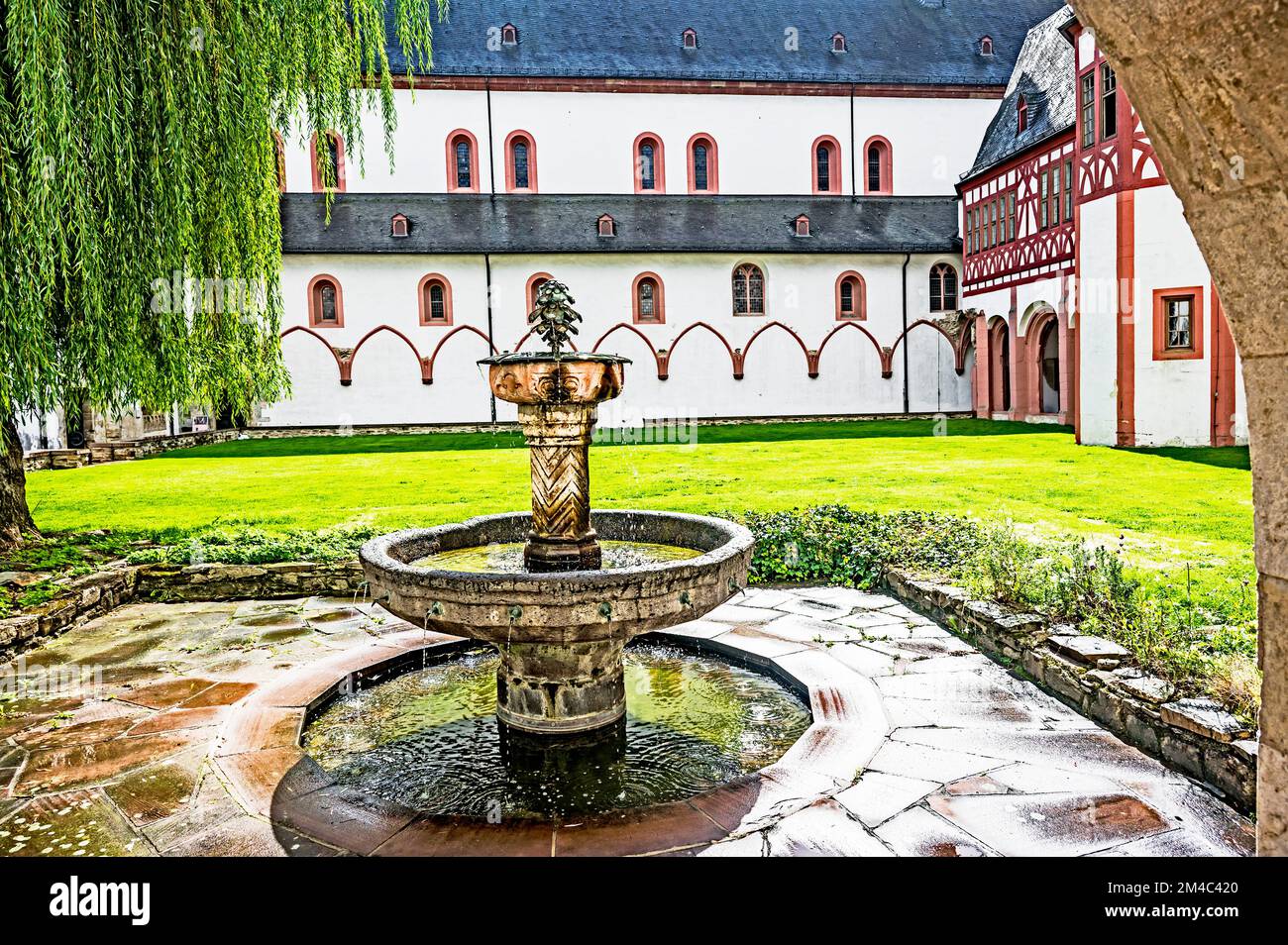 Kloster Eberbach (Hessen, Deutschland); Eberbach Abbey (Germany Stock ...