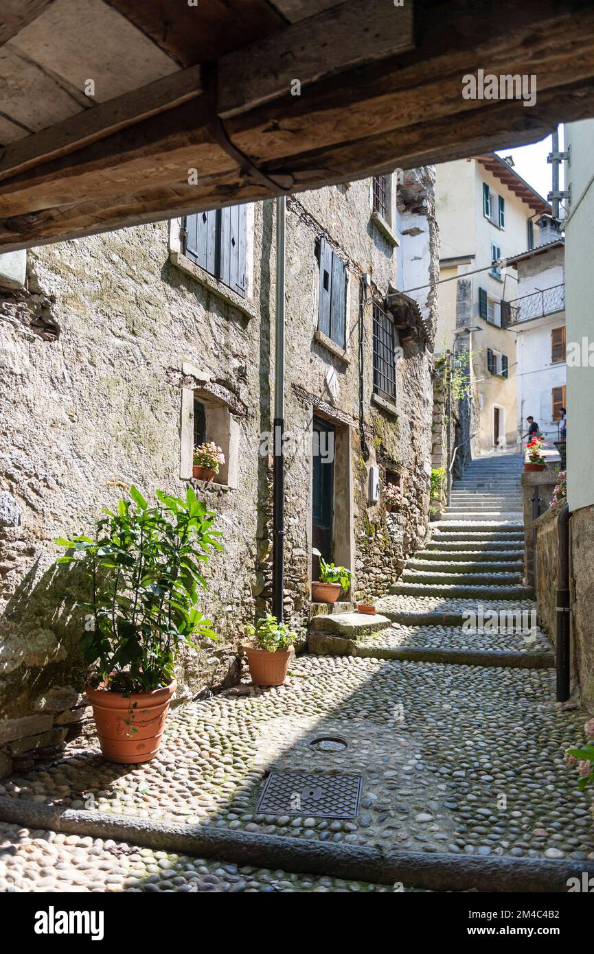 village partial view, gurro, italy Stock Photo - Alamy