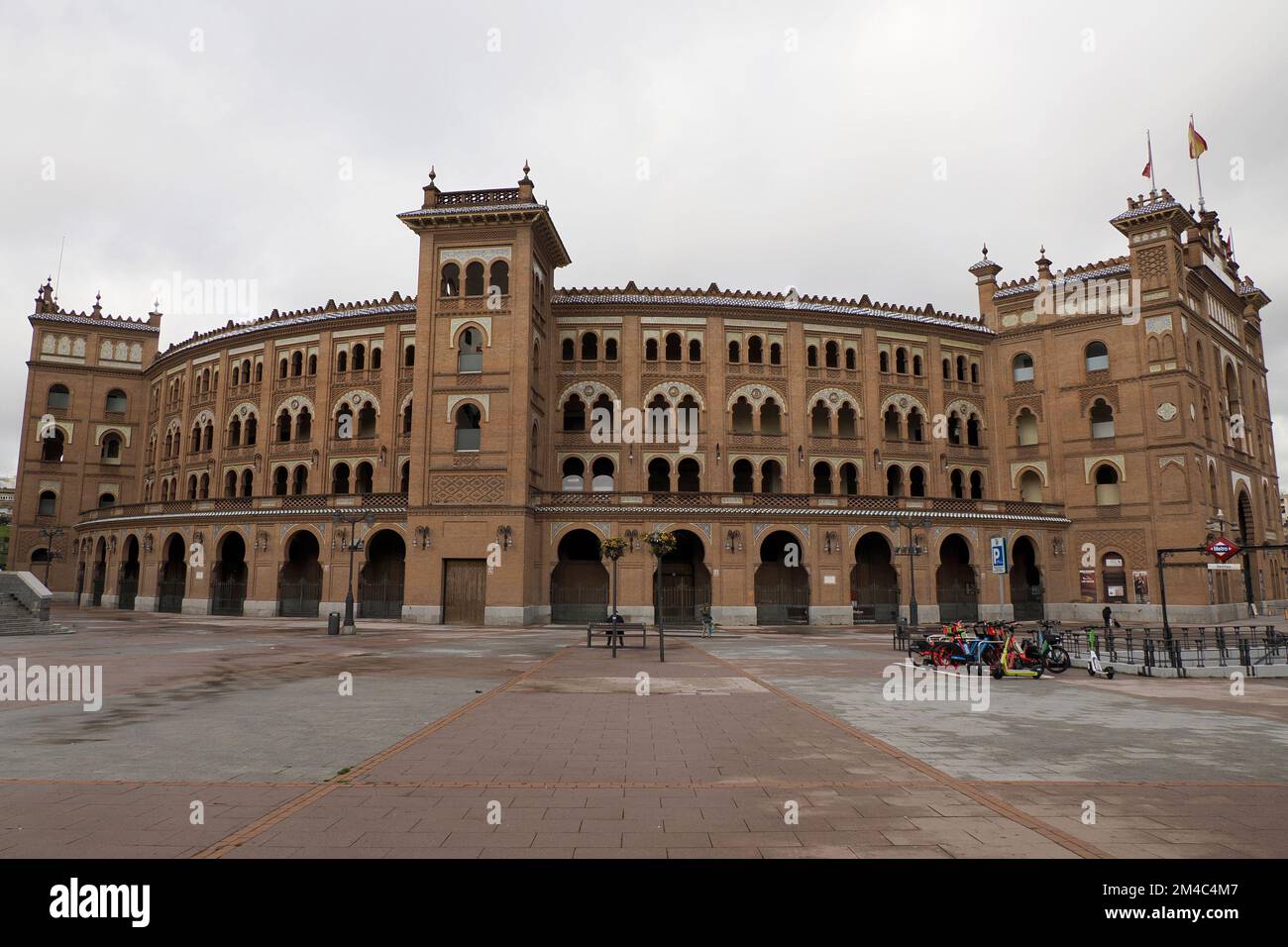 madrid plaza de toros bull fighting historic arena Las ventas view ...