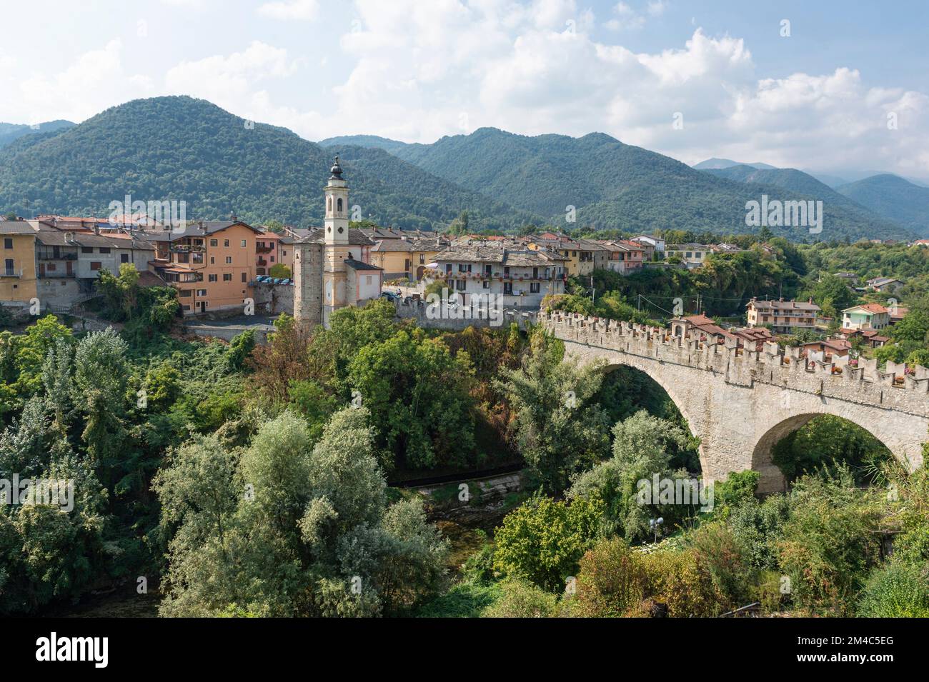 village view, dronero, italy Stock Photo - Alamy