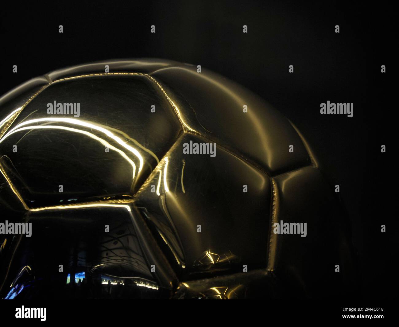 soccer ball best player winning trophy detail close up Stock Photo - Alamy