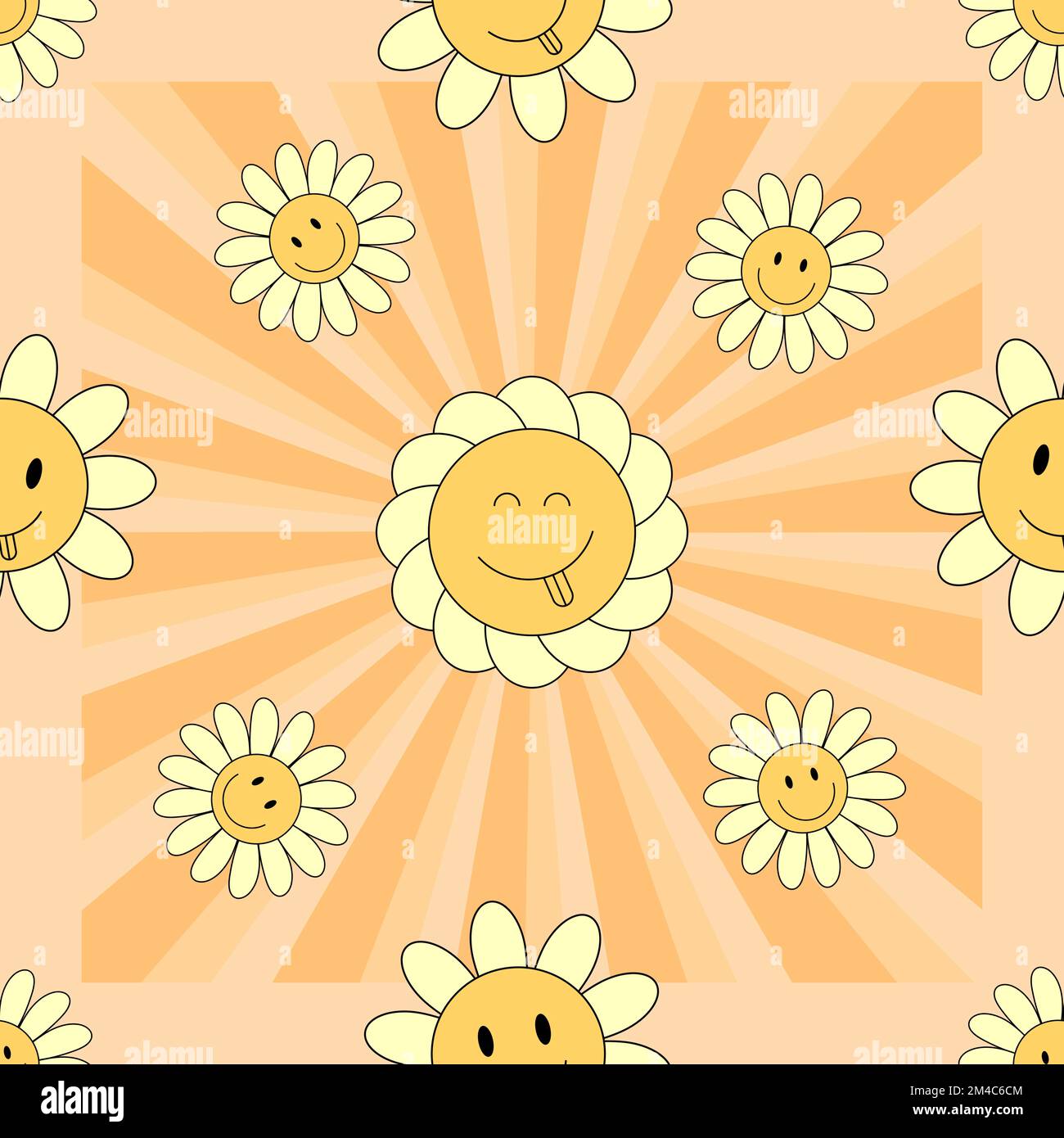 Vintage Daisy Background