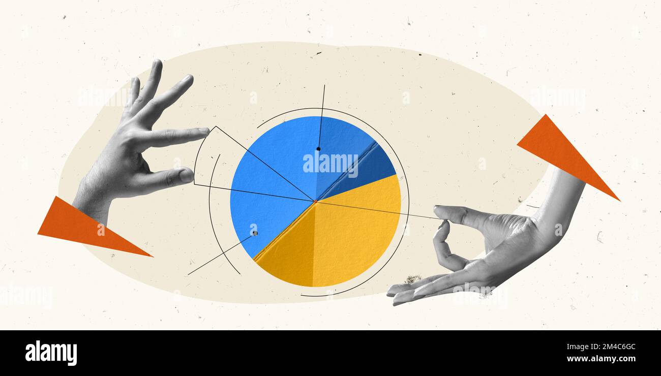 Human hands over analytics graph hi-res stock photography and images ...