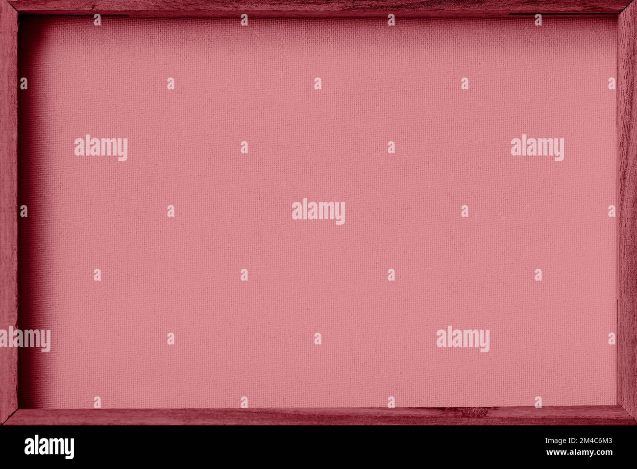 Canvas frame, wooden craft stretcher, back side. Abstract Magenta ...