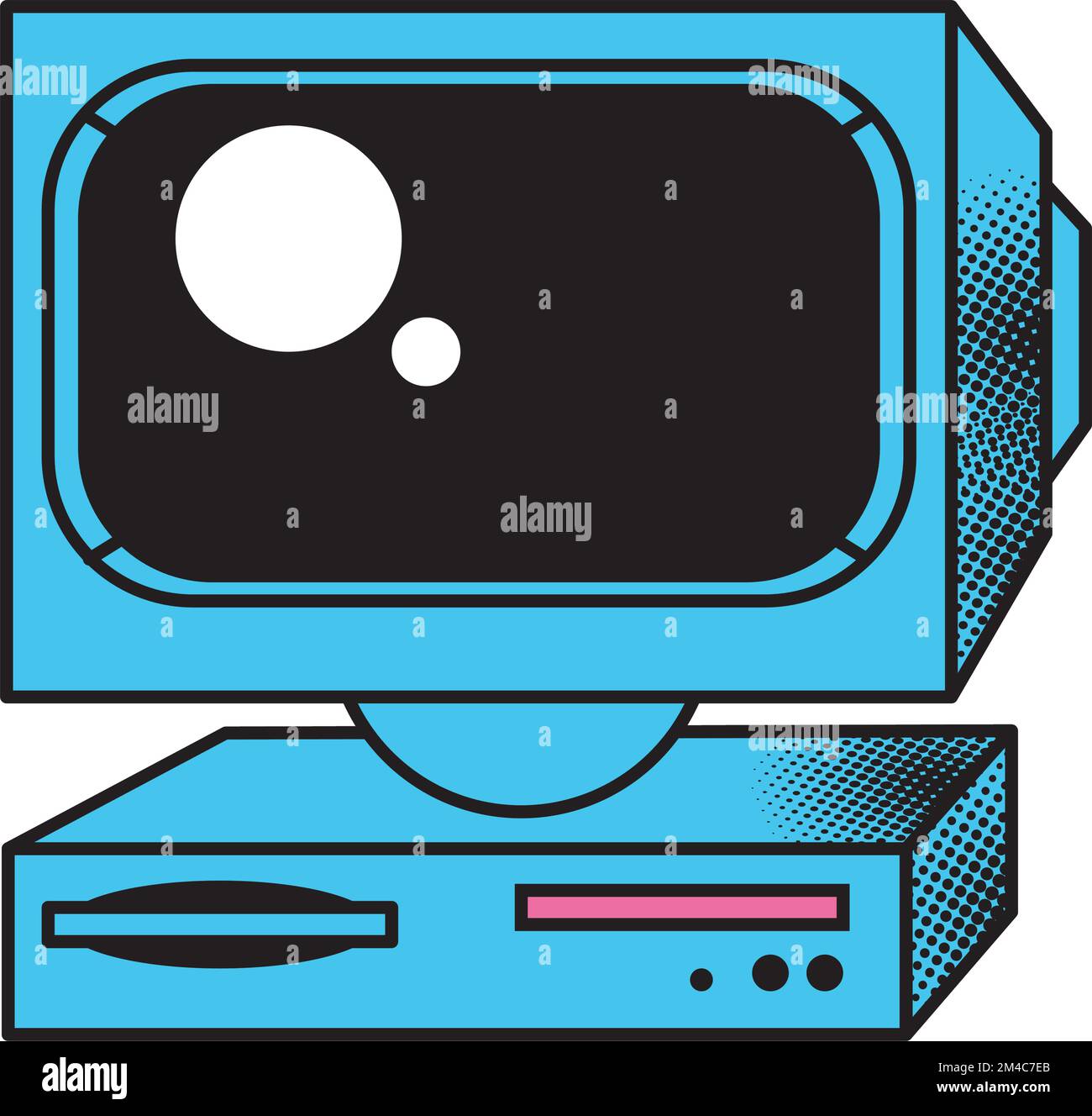 desktop pop art style Stock Vector Image & Art - Alamy