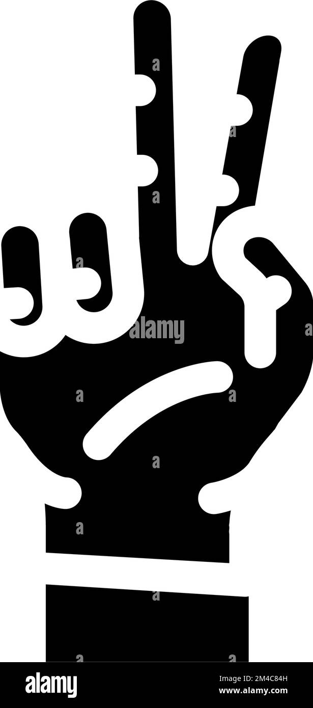 Monochrome number two hand hi-res stock photography and images - Alamy