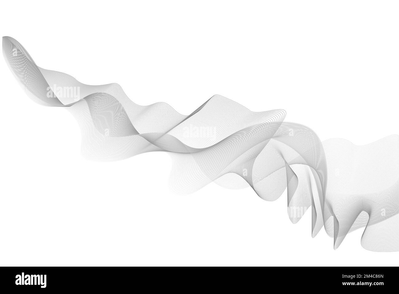 Abstract Vector wave background. Monochrome waves of lines on a white background Stock Vector ...