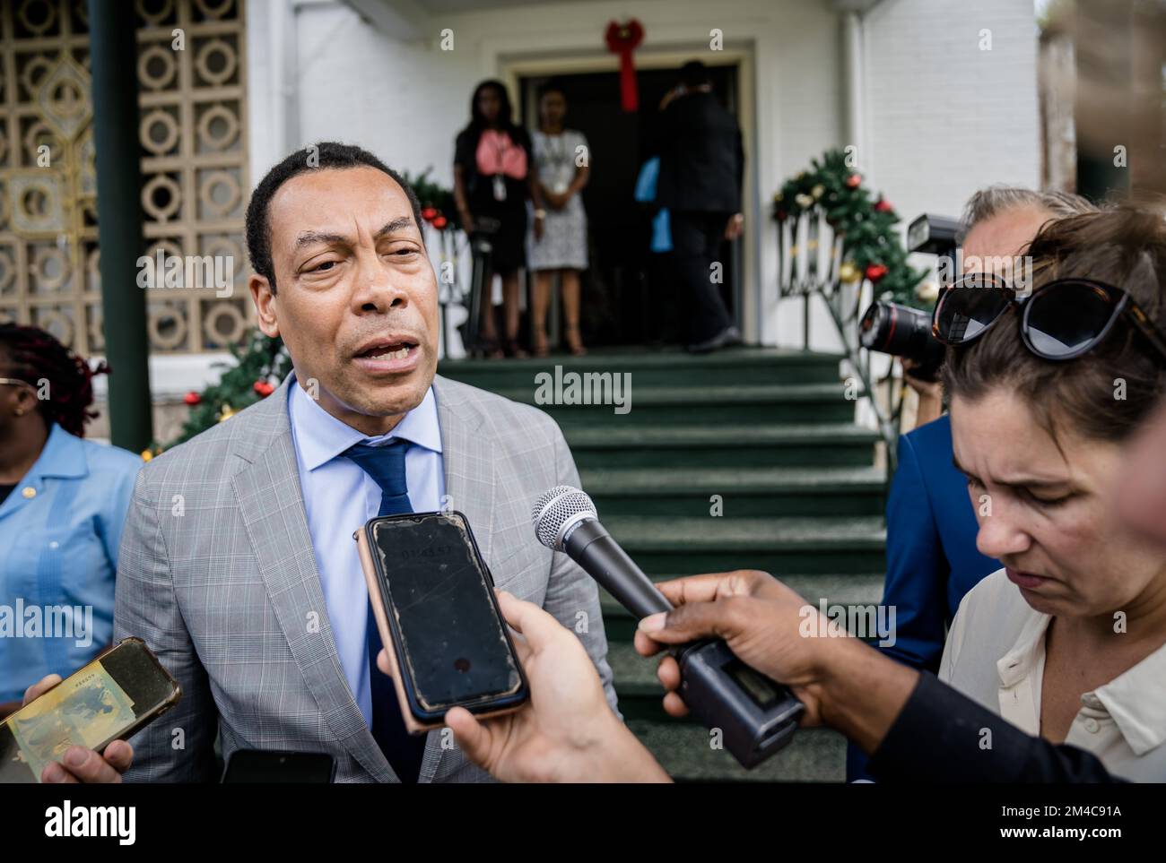 PARAMARIBO - Franc Weerwind, Minister for Legal Protection, in ...