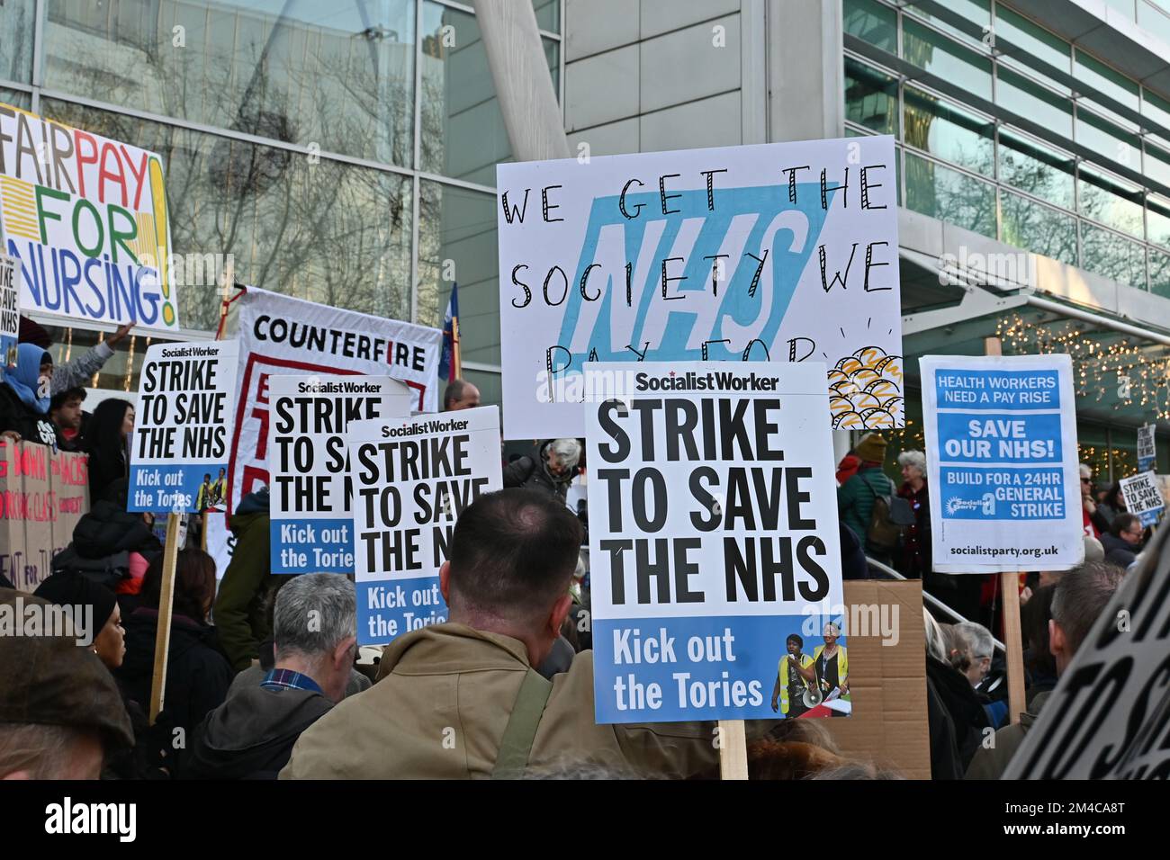 London, UK. 20th December 2022. Fair Pay For Nurses March for NHS Staff ...