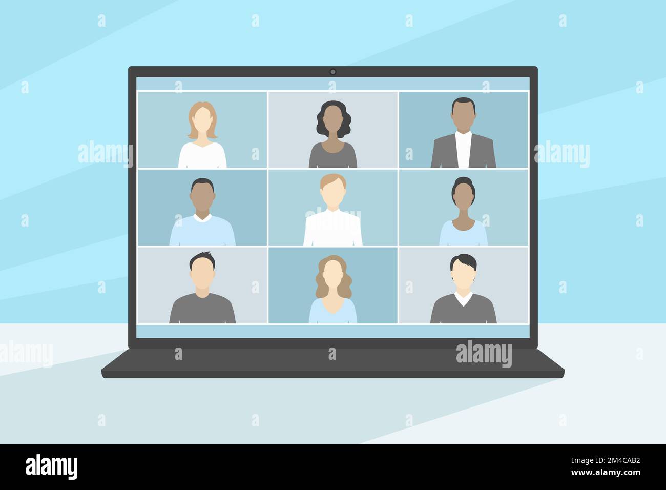 Online video chat Stock Vector Images - Alamy